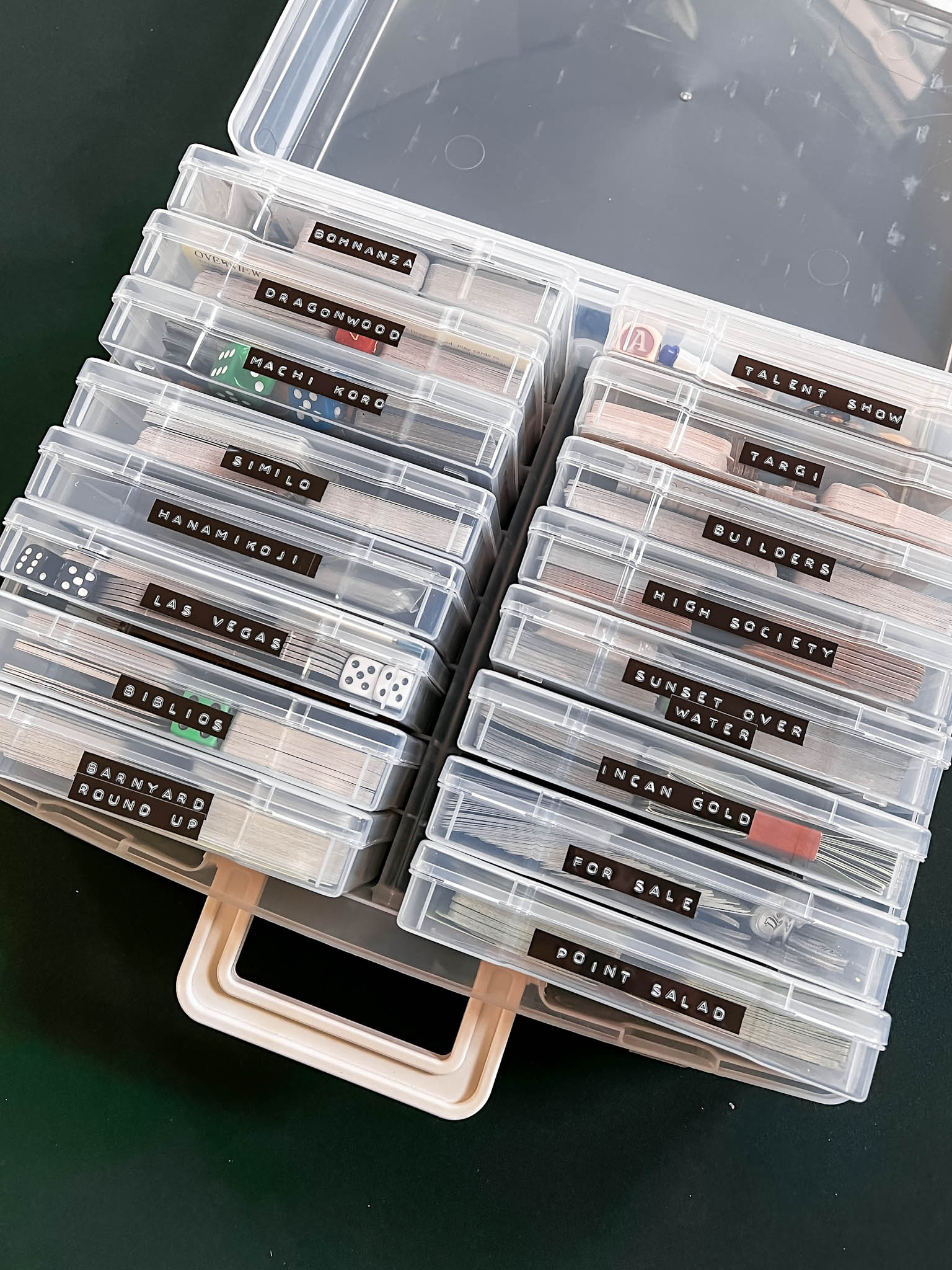 Games in our Game Case - The Tabletop Family