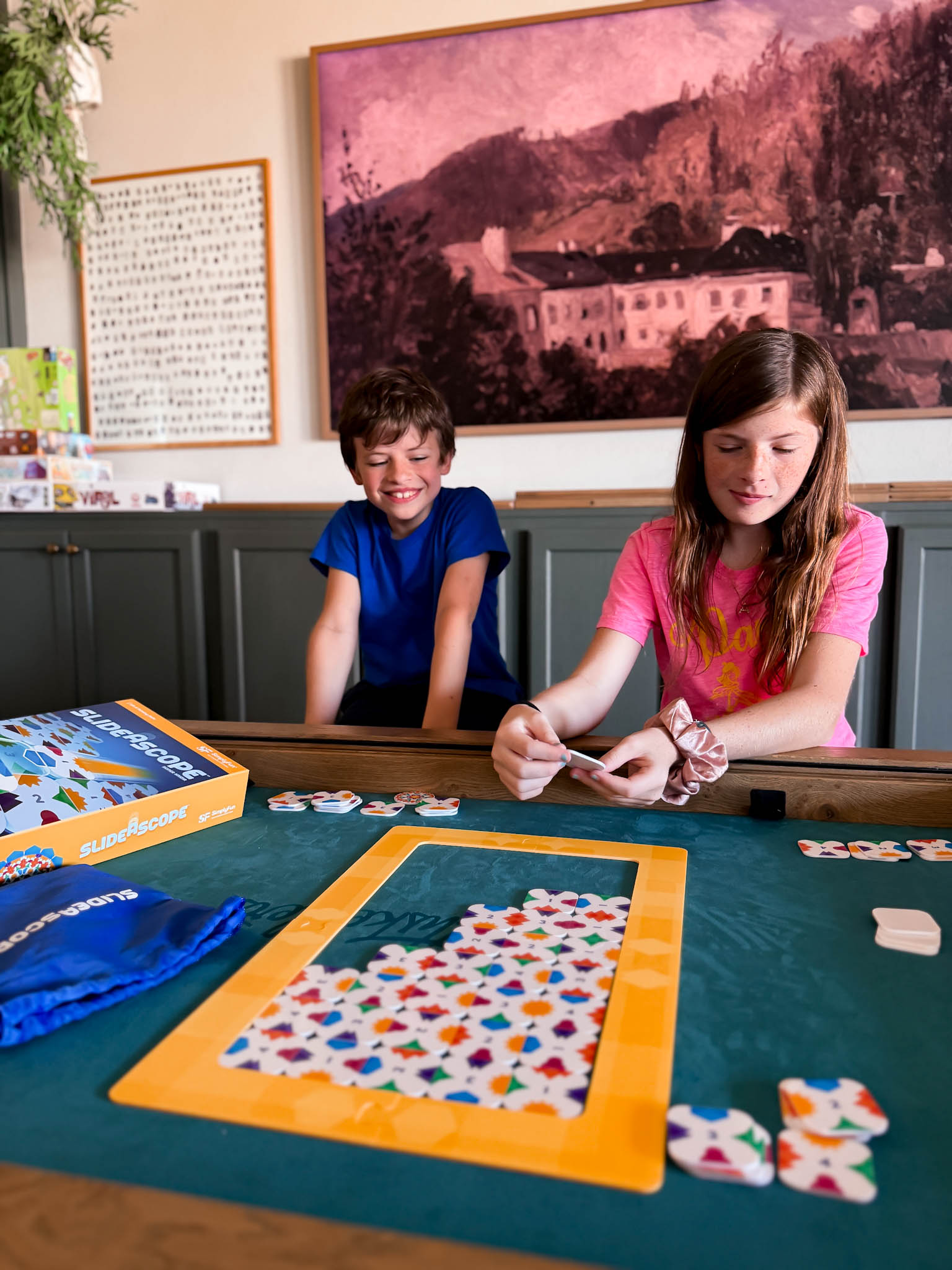 Spatial Reasoning Fun with SlideAscope - The Tabletop Family