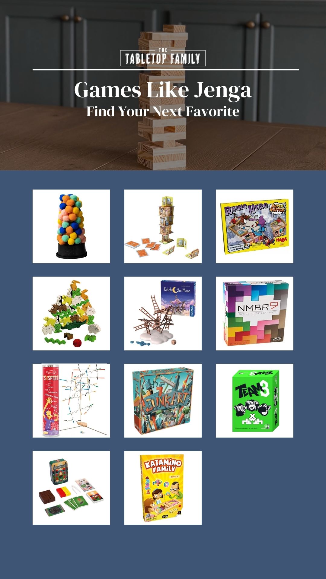 Best Board Games like Jenga - The Tabletop Family