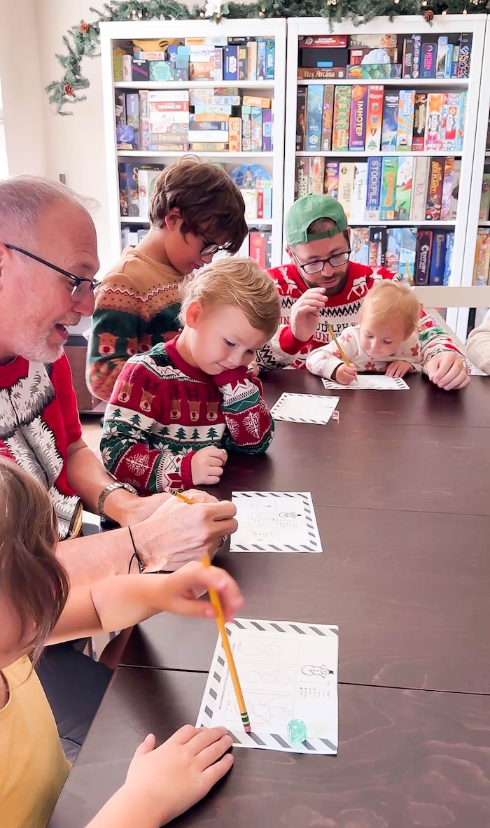 Easy Christmas Party Game: Roll a Snowman Dice Game - The Tabletop Family