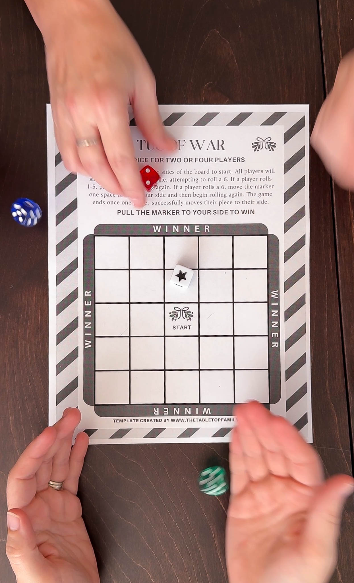 How to Play Tug of War Dice - The Tabletop Family